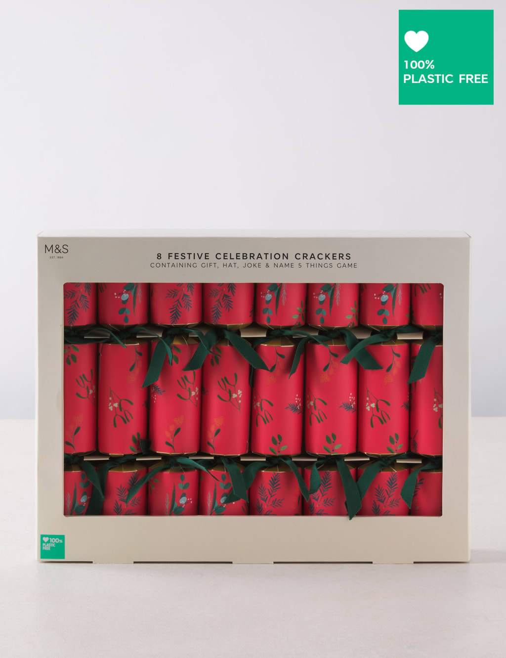 Luxury Heritage Christmas Crackers - Pack of 8 in 1 Design | M&S
