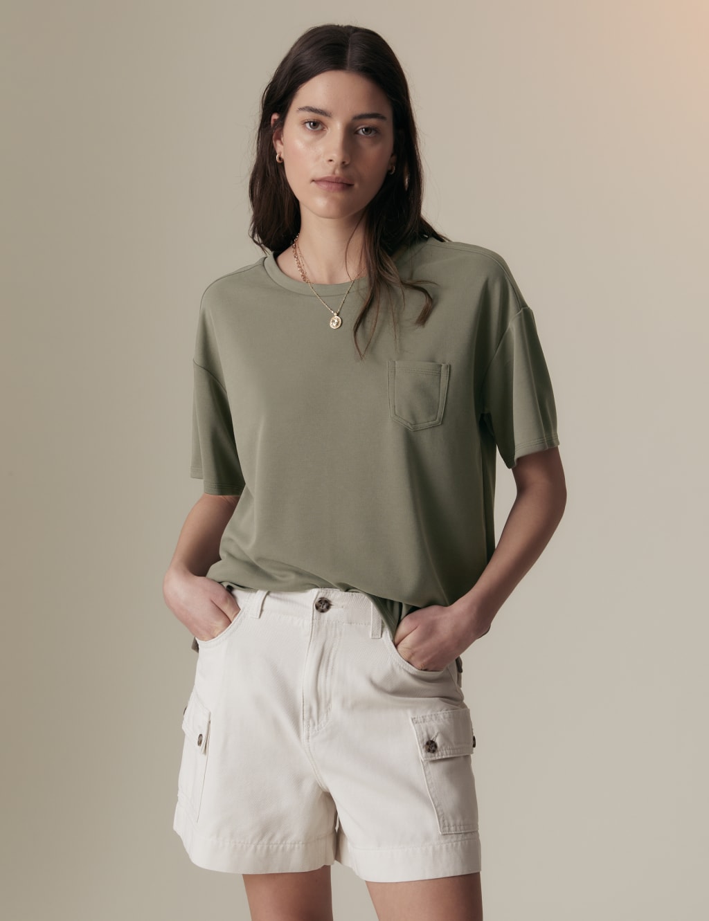 Lyocell™ Rich Pocket T-Shirt | Per Una | M&S