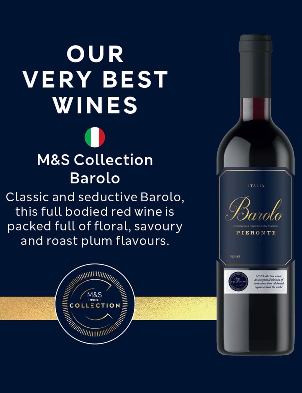 M&S Collection Barolo Pieronte - Case of 6 | M&S