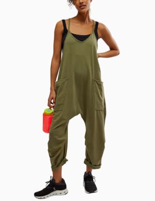 Hot Shot Cotton Rich Relaxed Jumpsuit | FP Movement | M&S