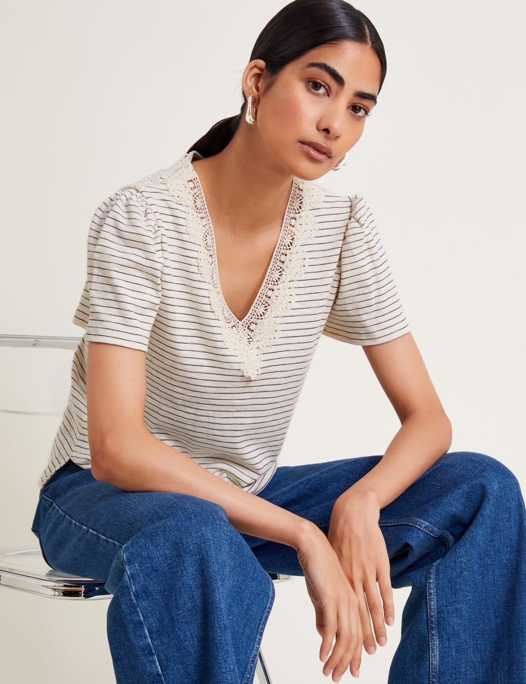 Women’s Cream T-Shirts | M&S