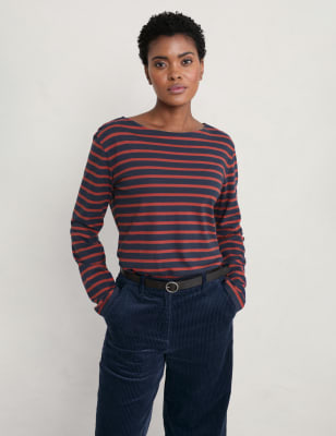 Organic Cotton Striped Long Sleeve Top | Seasalt Cornwall | M&S