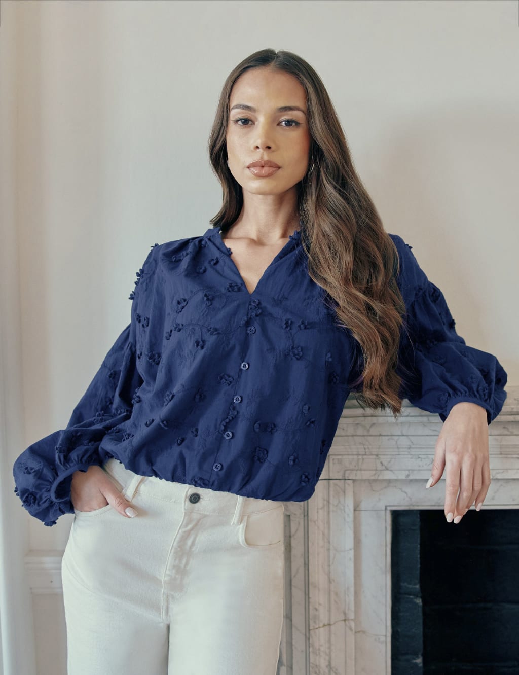 Women’s Navy Shirts & Blouses | M&S