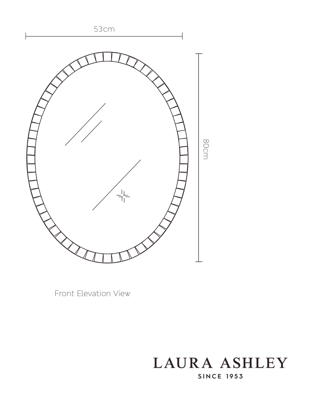 Marcella Oval Wall Mirror | Laura Ashley | M&S