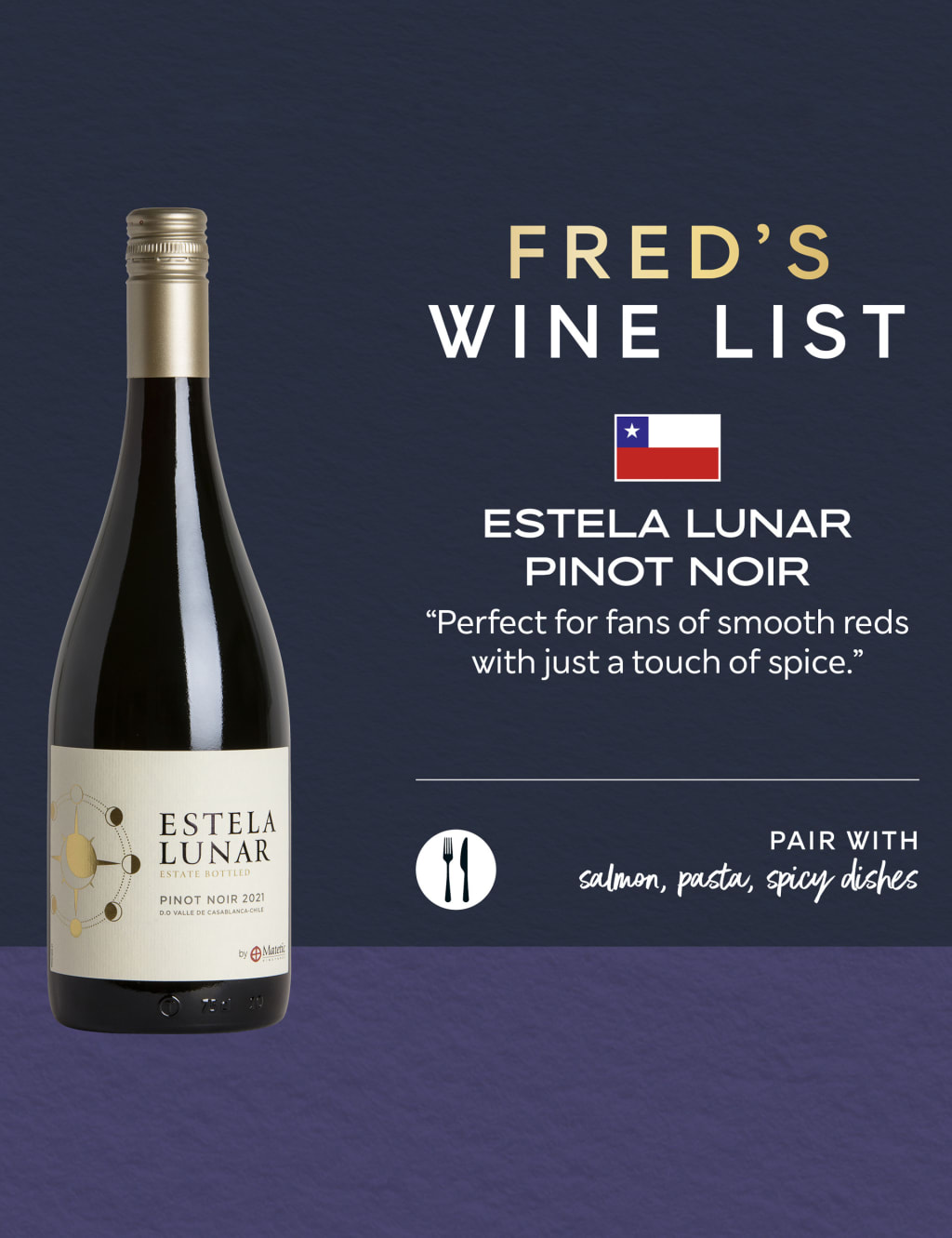 Matetic Estela Lunar Pinot Noir - Case of 6 | M&S