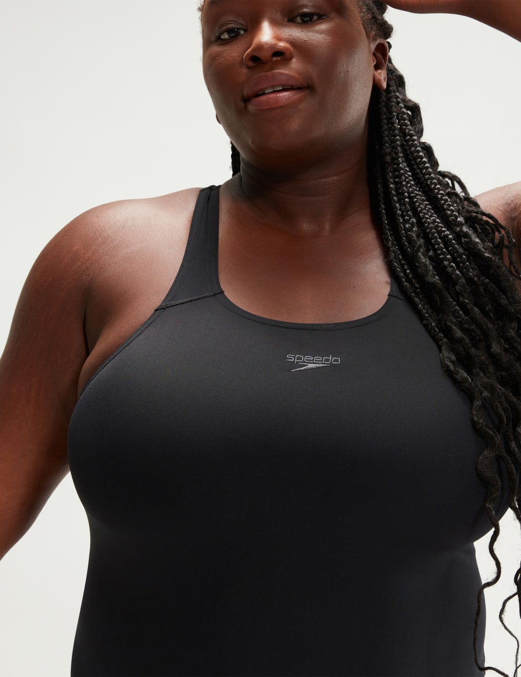 Medalist Racer Back Scoop Neck Swimsuit | Speedo | M&S