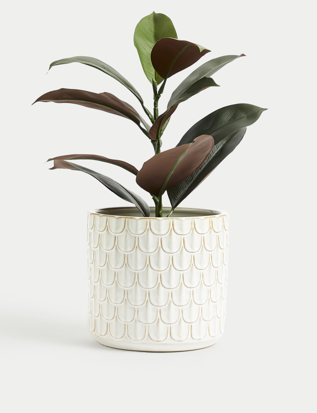 Medium Scalloped Textured Planter | M&S Collection | M&S