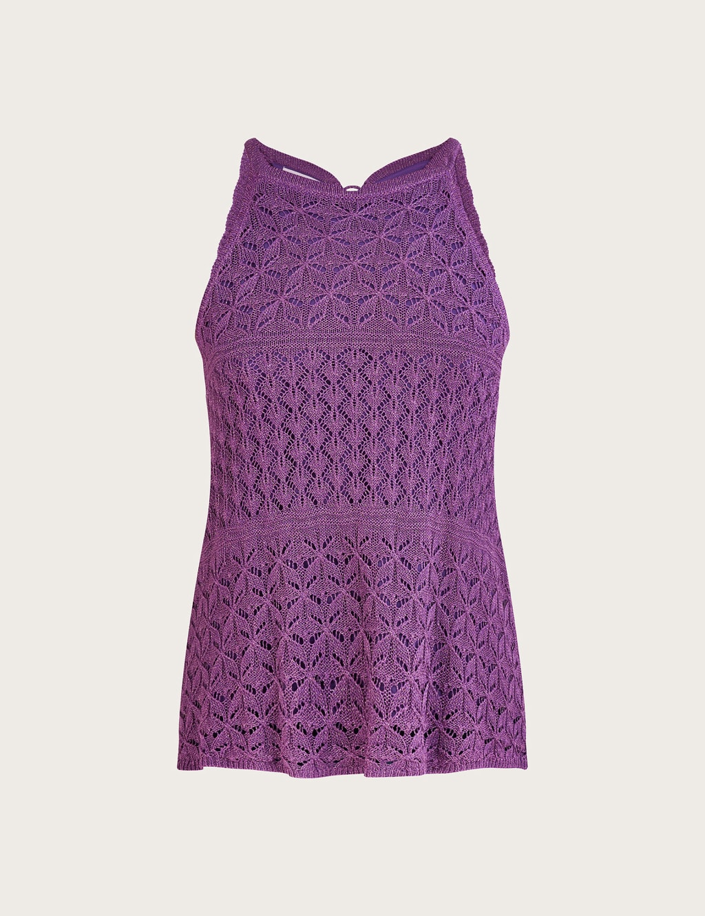 Metallic Pointelle Knitted Top | Monsoon | M&S