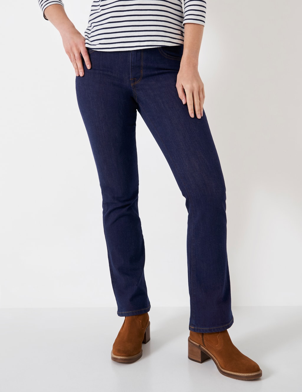 Mid Rise Bootcut Jeans | Crew Clothing | M&S