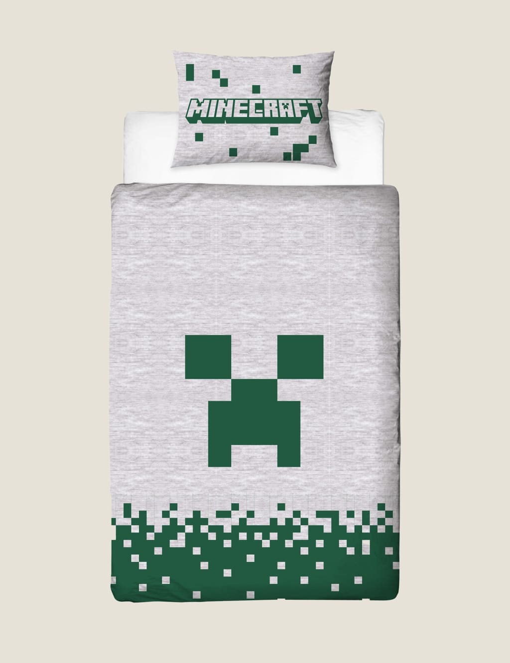 Minecraft™ Cotton Blend Single Bedding Set | M&S
