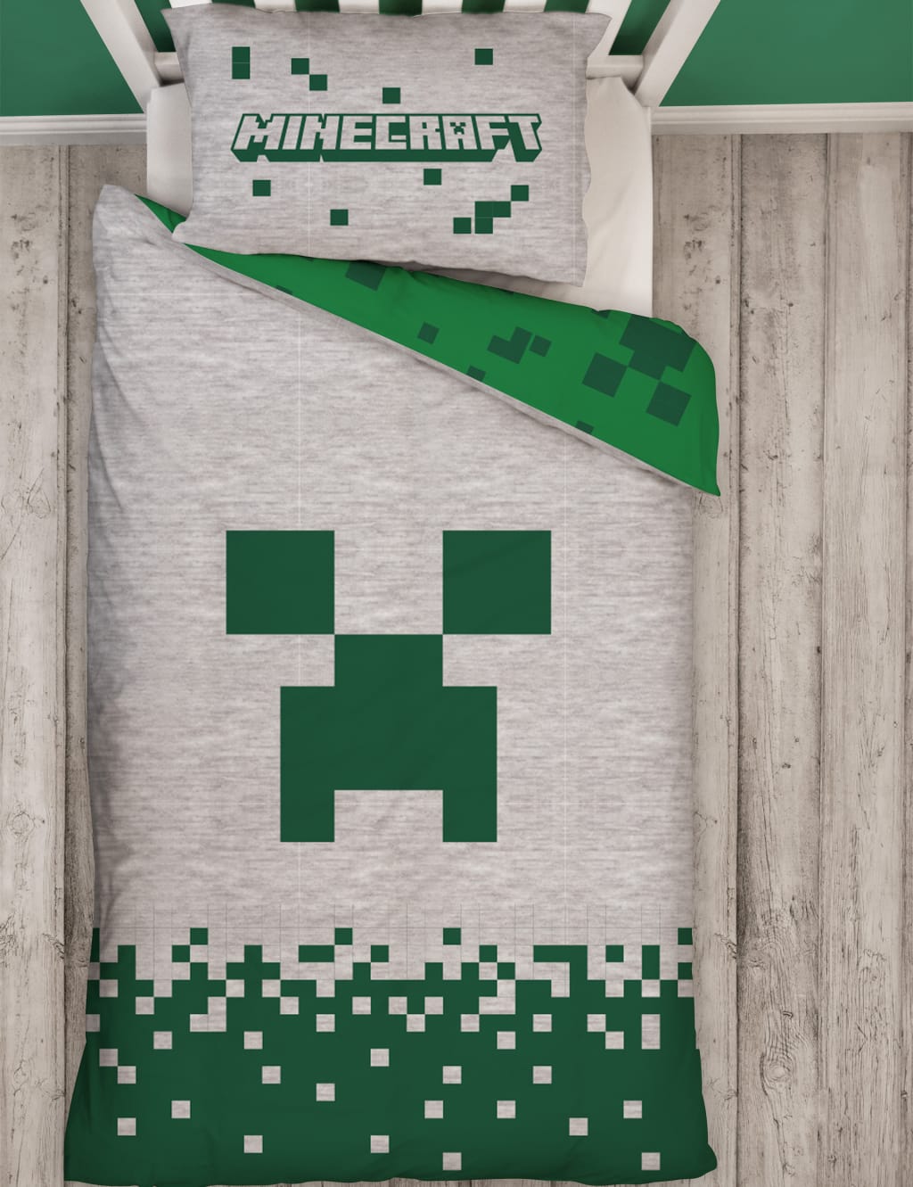 Minecraft™ Cotton Blend Single Bedding Set | M&S