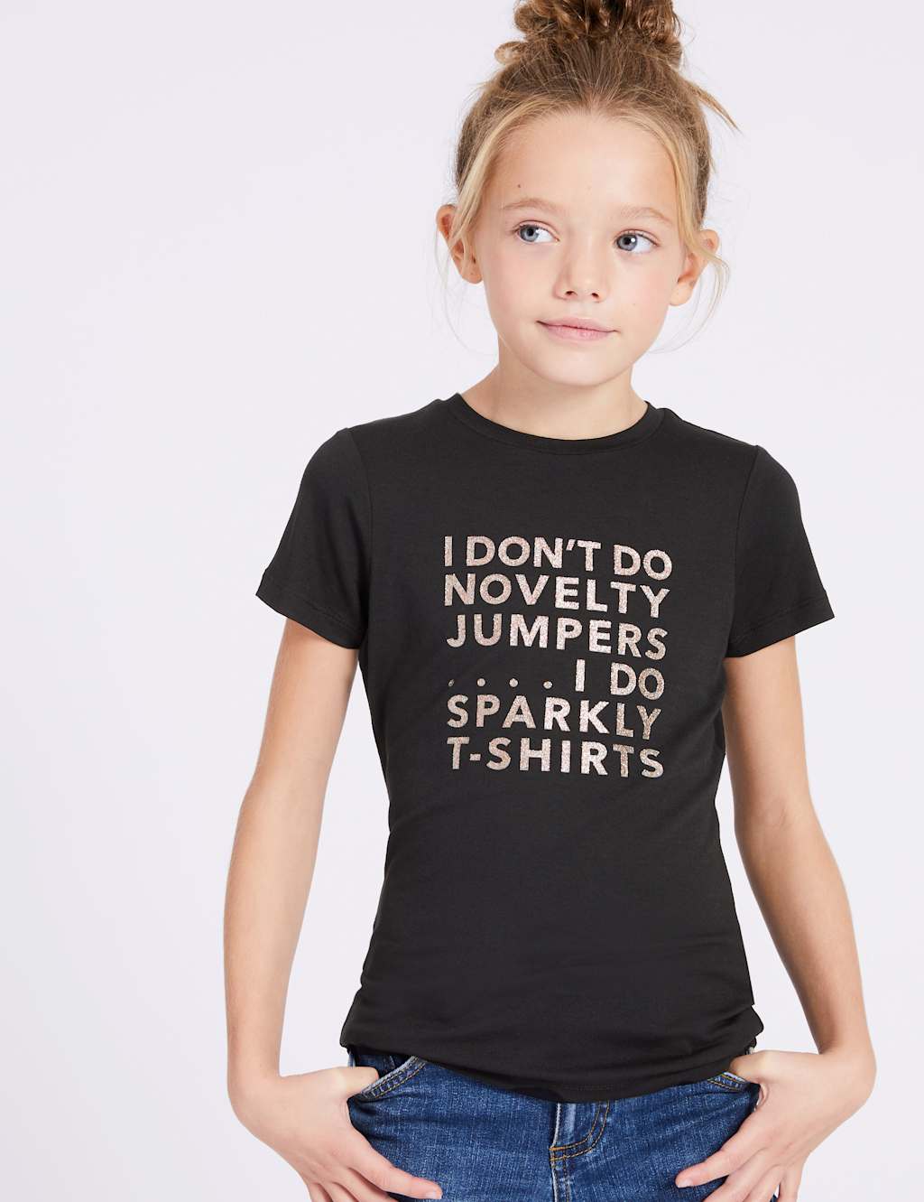 Mini Me Slogan T-Shirt (3-16 Years) | M&S