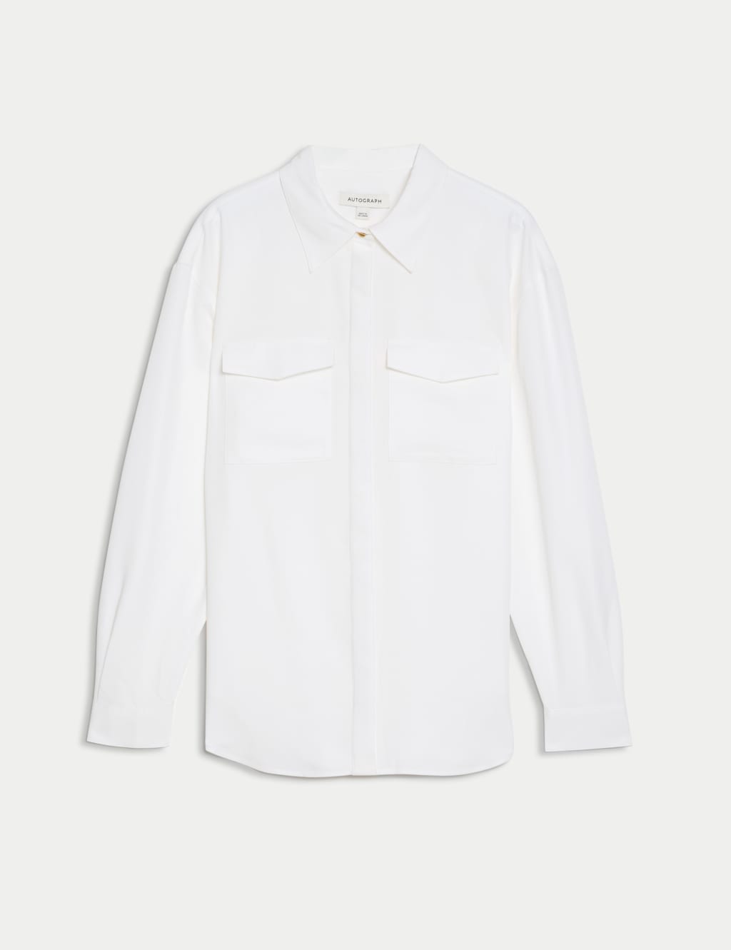 Modal Rich Collared Relaxed Utility Shirt | Autograph | M&S