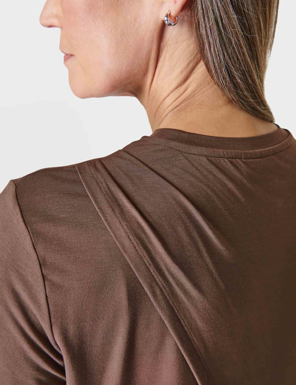 Modal Rich Crew Neck Drape Back Top | Sweaty Betty | M&S