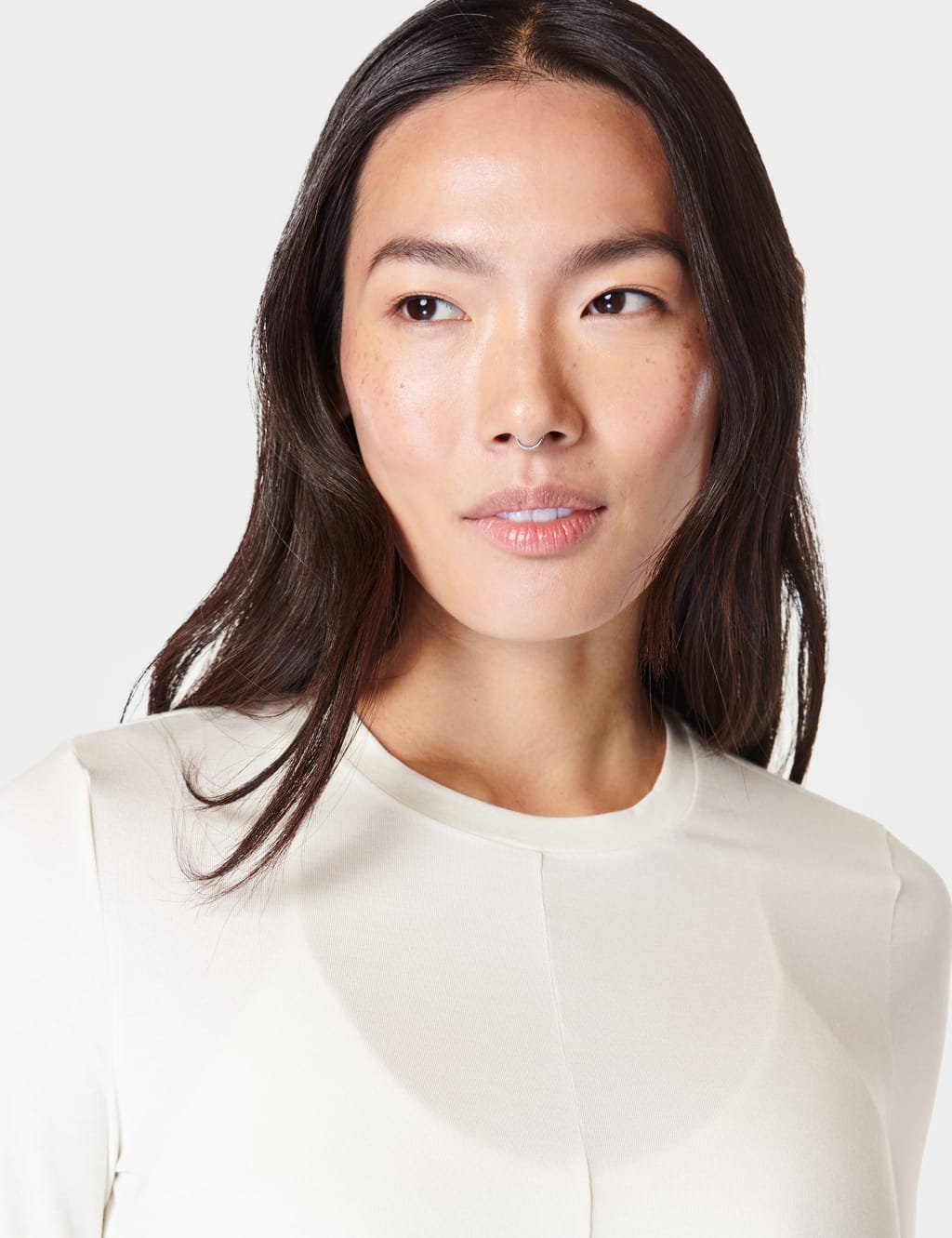 Modal Rich Round Neck Wrap Front Top | Sweaty Betty | M&S