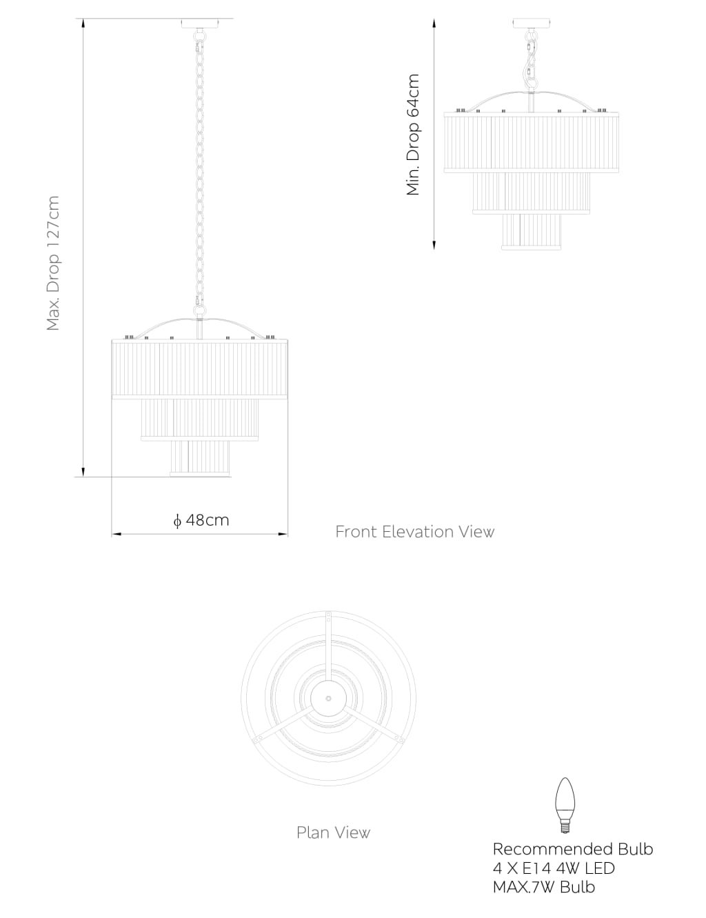 Monroe Tiered Chandelier | M&S Collection | M&S