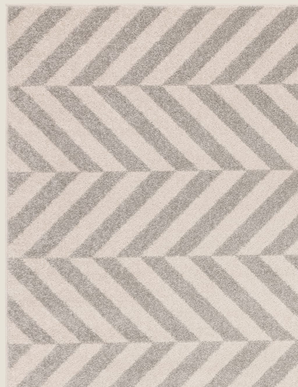 Muse Chevron Grey Rug | Asiatic | M&S