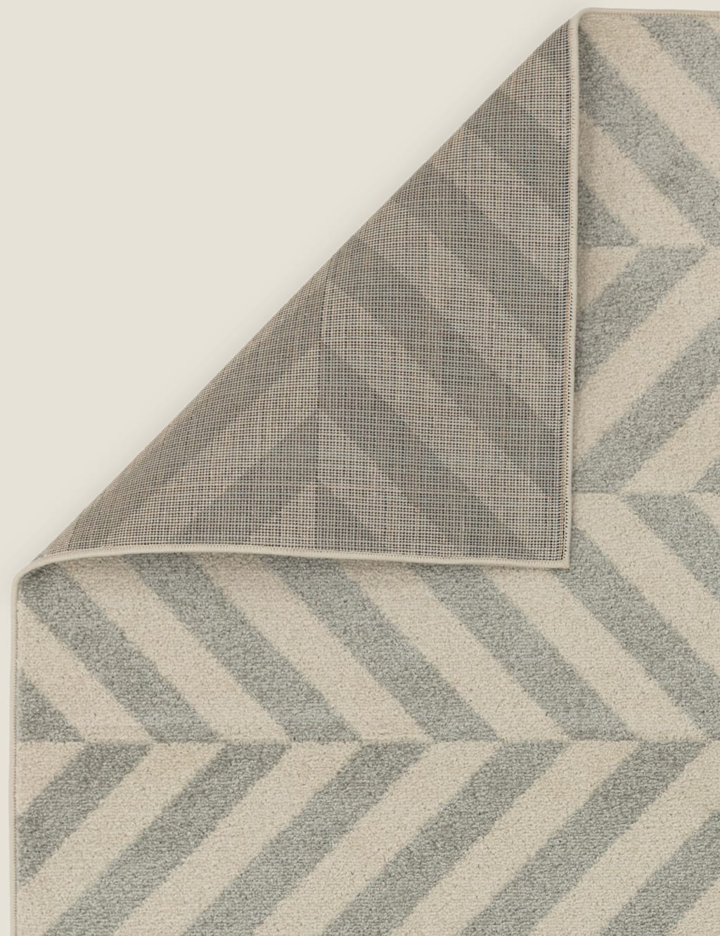 Muse Chevron Grey Rug | Asiatic | M&S