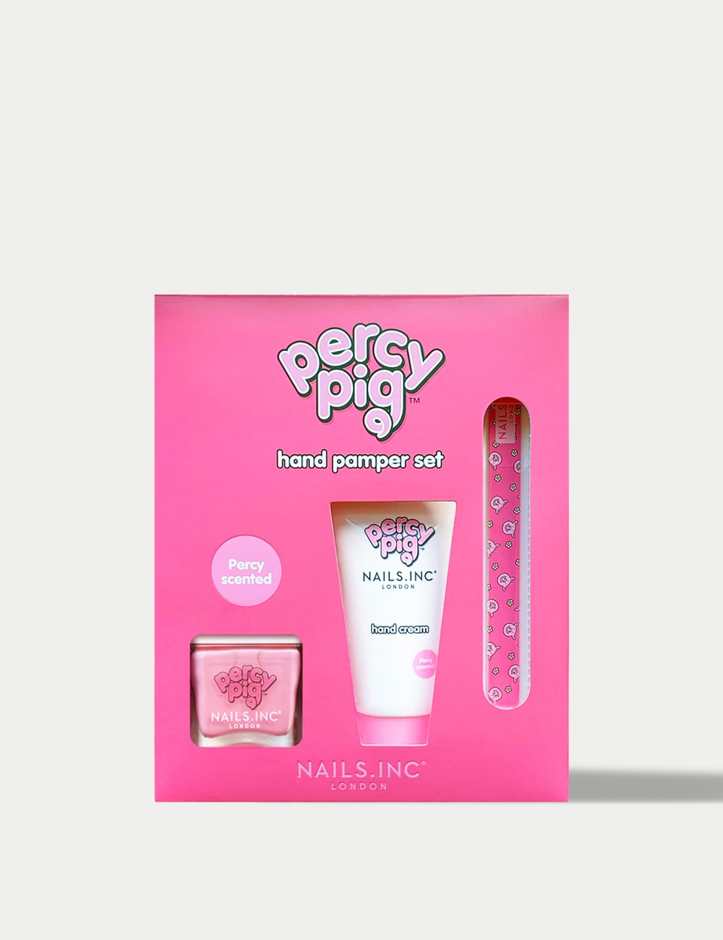 Nails.INC Percy Pig Hand Pamper Set | Nails Inc. | M&S