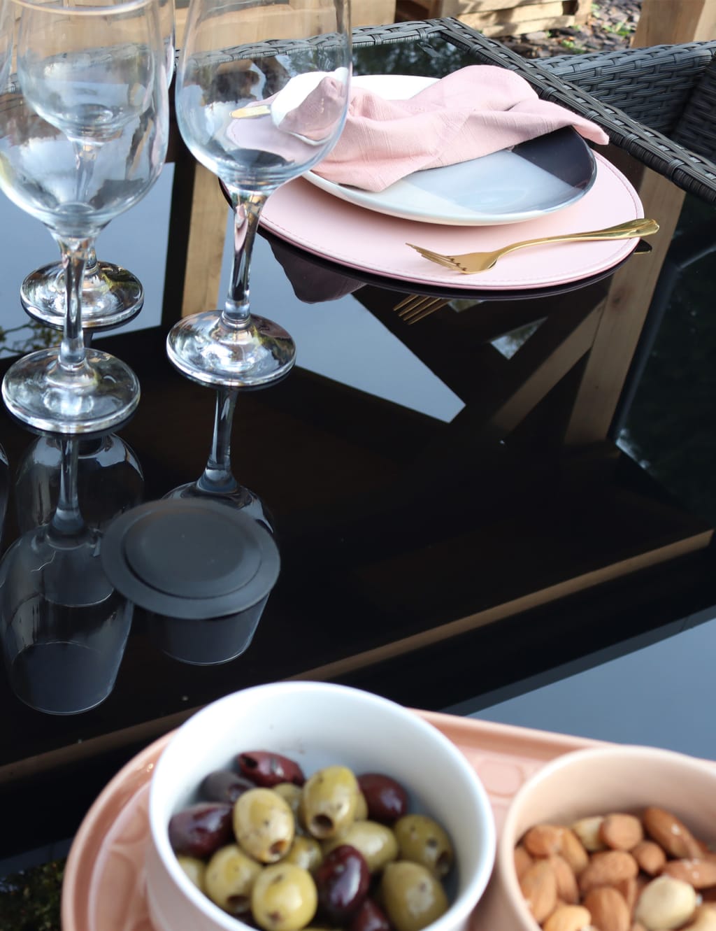 Nevada 4 Seater Rattan Garden Cube Dining Set | Royalcraft | M&S