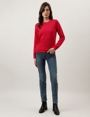 Plain Crew Neck Sweatshirt