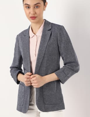 Linen Pocket Front Blazer