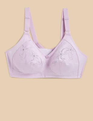 Total Support Embroidered Full Cup Bra
