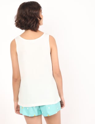 2 Pack Pure Cotton Round Neck Top Set