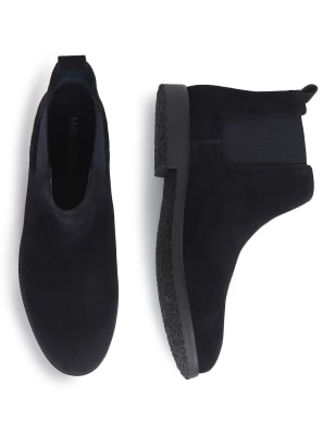 Suede Leather Plain Chelsea Boots