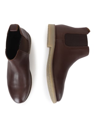 Pure Leather Plain Chelsea Boot