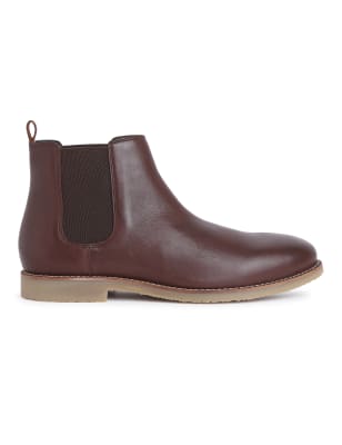 Pure Leather Plain Chelsea Boot