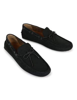 Leather Plain Standard Fit Loafers