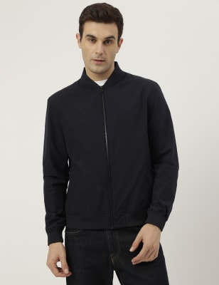 Plain Band Collar Jacket