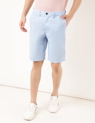 Cotton Mix Plain Regular Fit Shorts