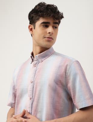 Pure Cotton Printed Collared Shirt