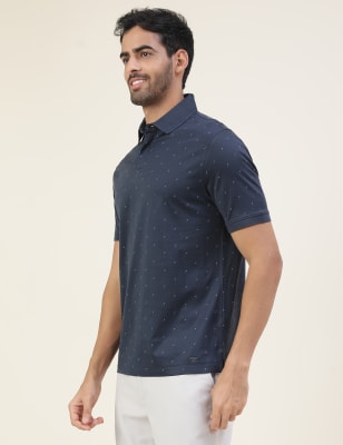 Premium Autograph Geometric Printed Polo