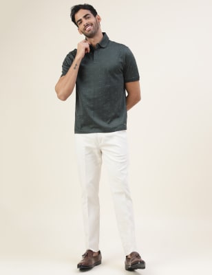 Premium Autograph Geometric Printed Polo