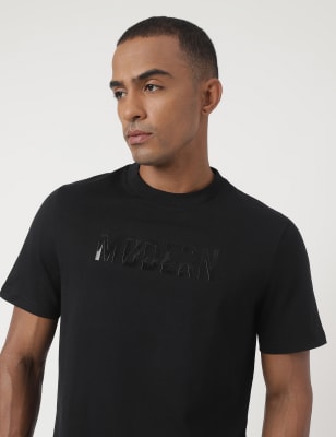 Pure Cotton Embroidered Pullover T-Shirt