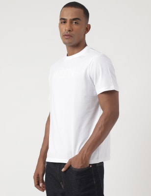 Pure Cotton Embroidered Pullover T-Shirt