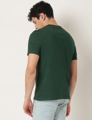 Pure Cotton Printed Crew Neck T-Shirt