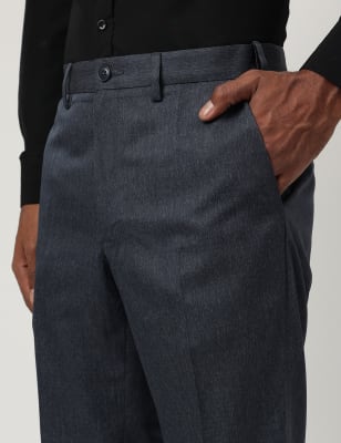 Regular Fit Plain Trousers
