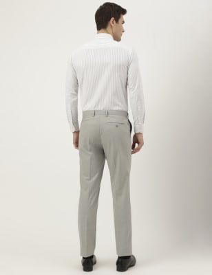 Slim Fit Textured Trousers