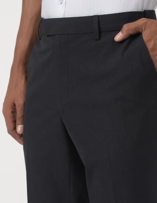 Slim-Fit Bi-Stretch Textured Trousers