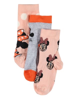 3pk Minnie Mouse Socks