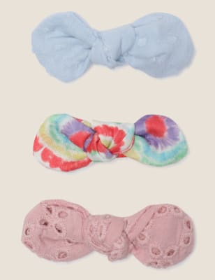 Pack of 3 Multi color Head Bows