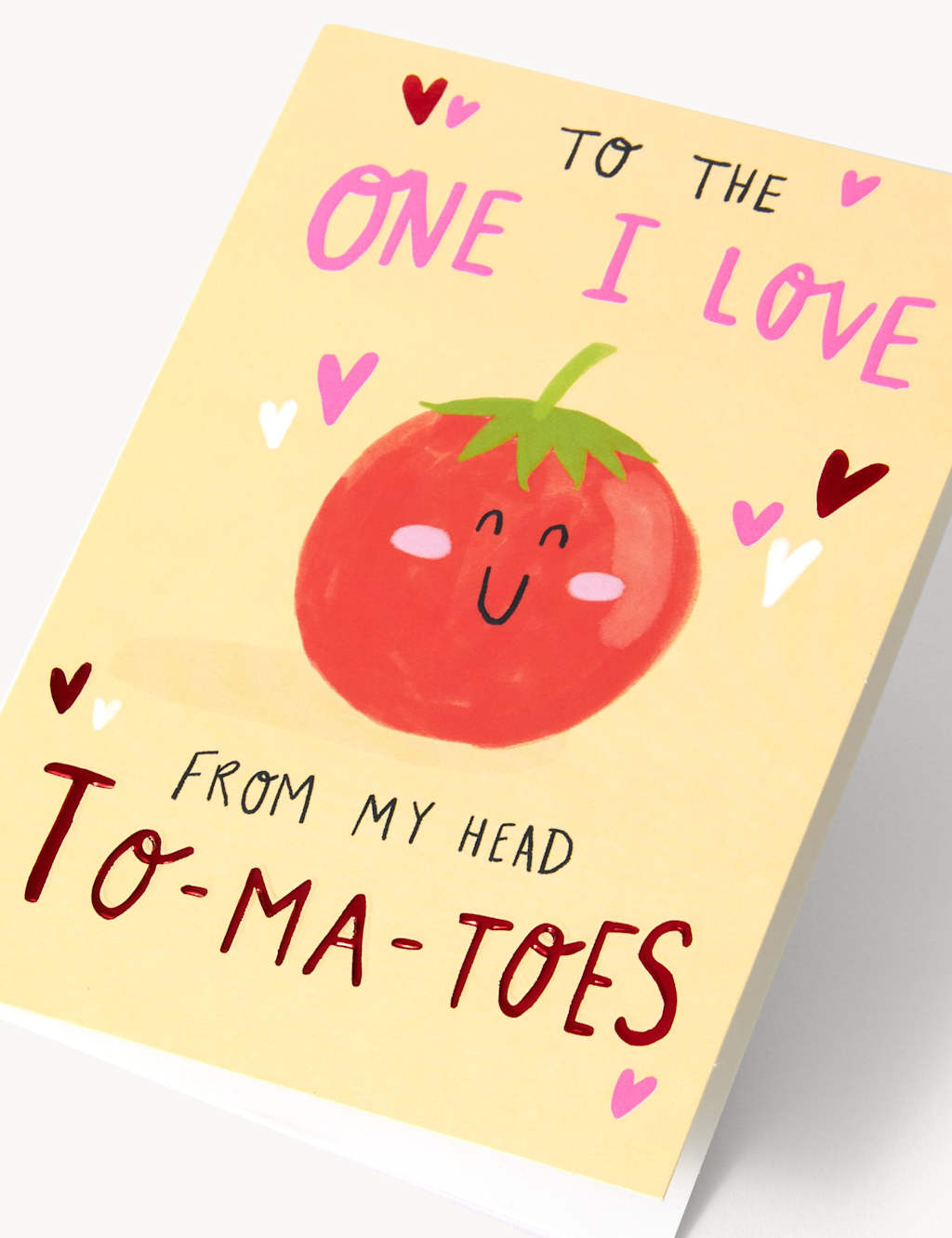 One I Love To-ma-toes Valentine's Card | M&S