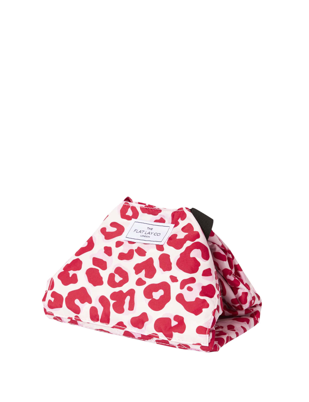 Open Flat Makeup Bag In Pink Leopard | The Flat Lay Co. | M&S