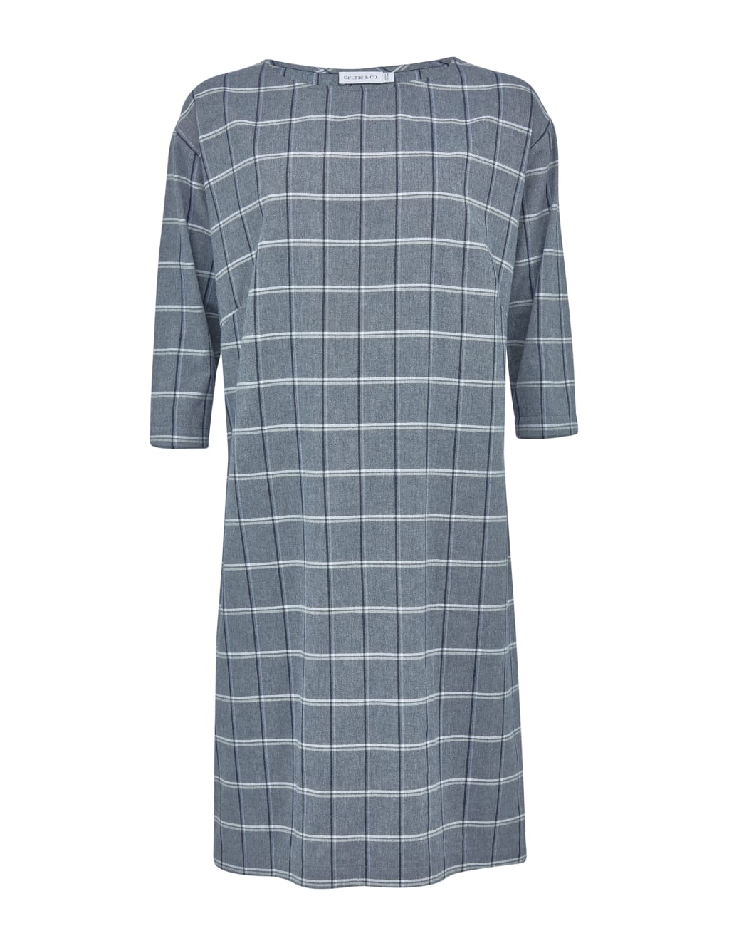 Organic Cotton Checked Knee Length Dress | Celtic & Co. | M&S