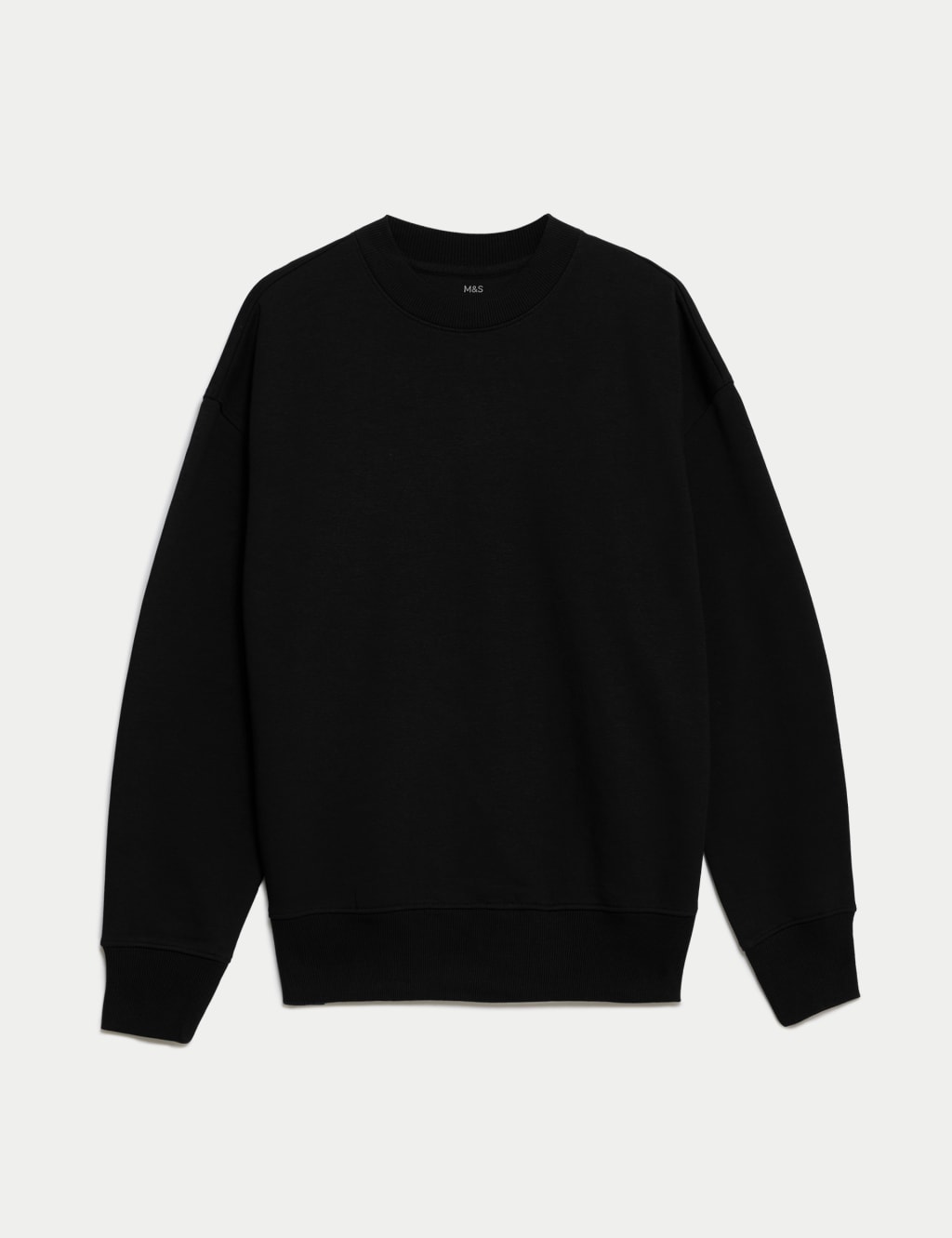 Oversized Cotton Rich Crew Neck Sweatshirt | M&S Collection | M&S