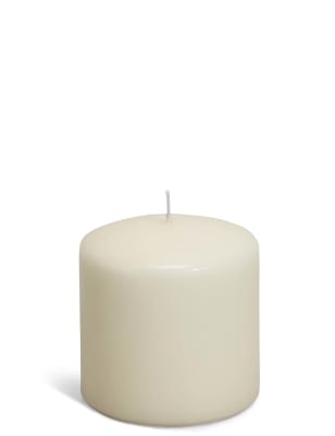 Short Wide Pillar Candle | M&S